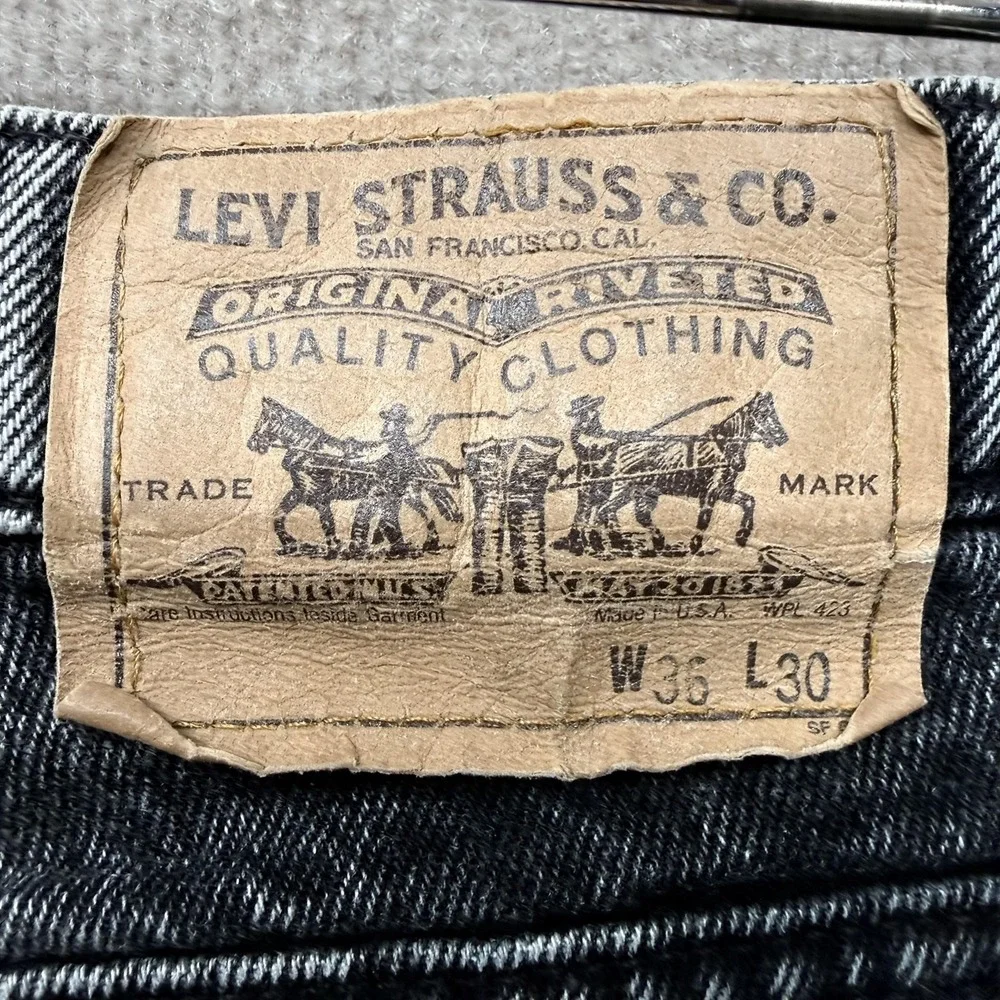 Levi's | Jeans | Levis 55 Jeans Mens 36x30 Gray Acid Wash Denim Relaxed ...